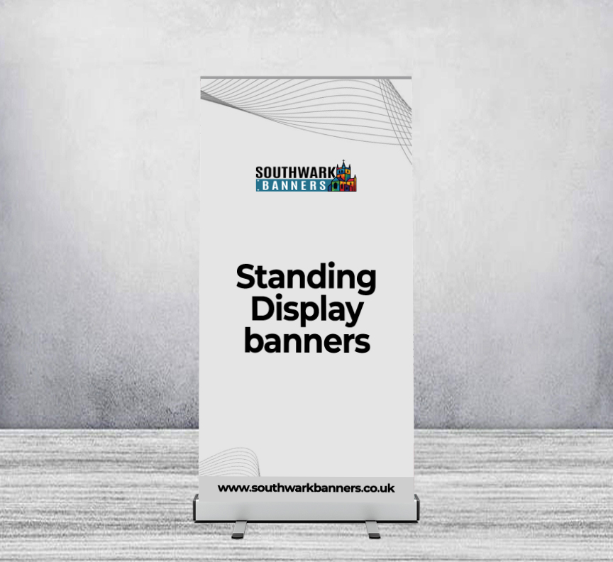 Standing Display banners Same Day & Next Day Printing Southwark